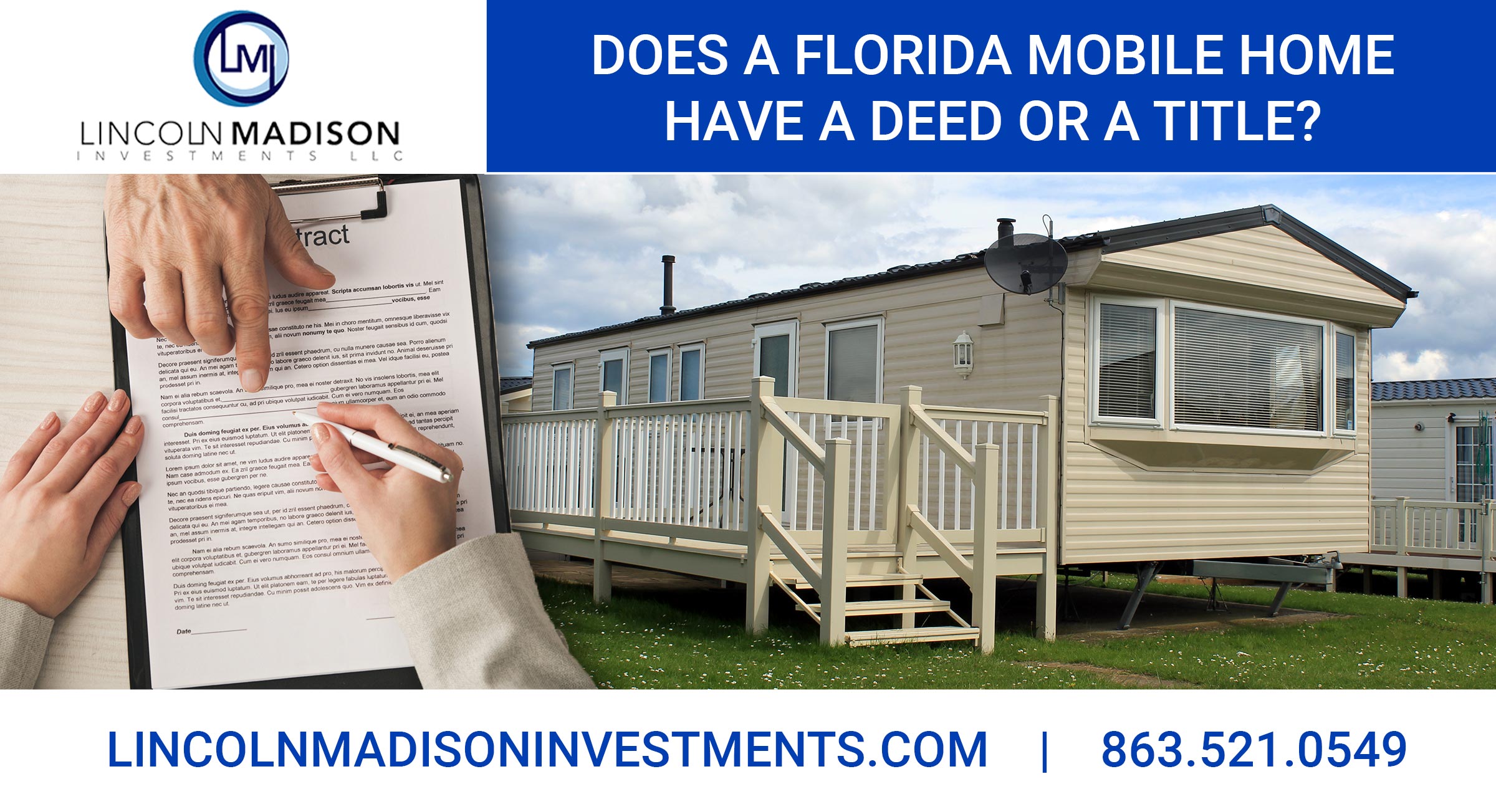 Does a Florida Mobile Home Have a Deed or a Title? | Sell Mobile Home ...